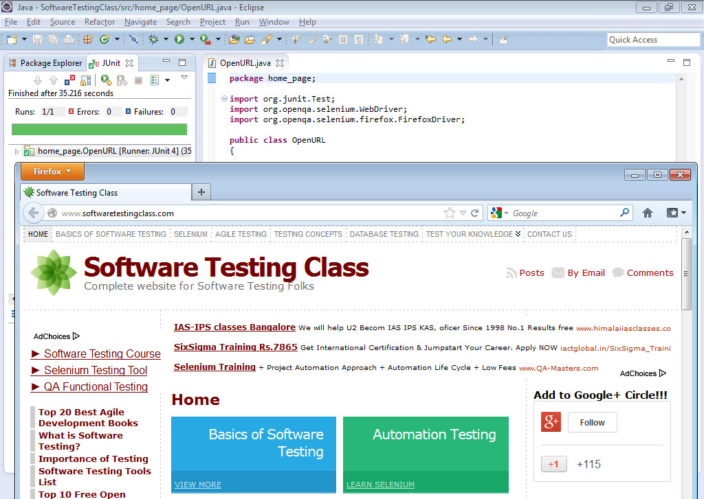 Start Selenium Webdriver Test Script On Your Own Selenium Tutorial Software Testing Class