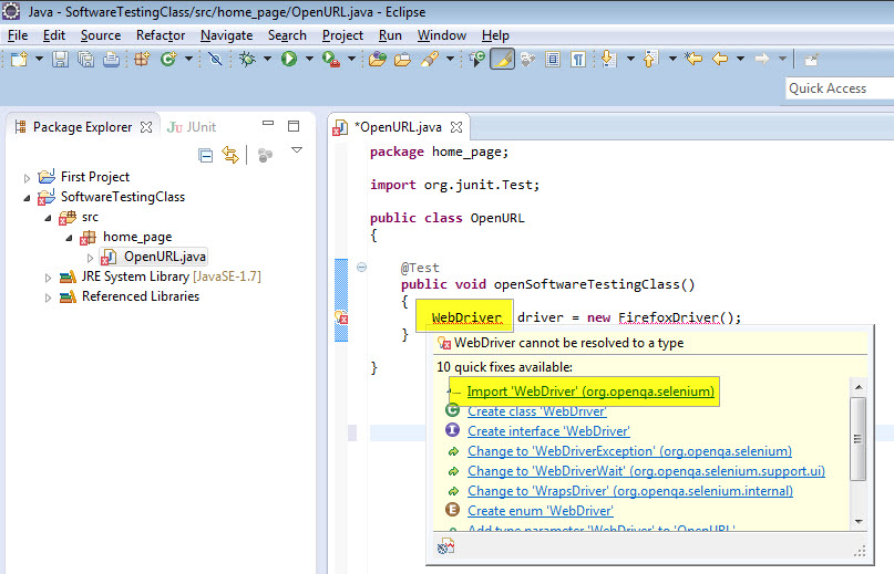 Start Selenium Webdriver Test Script On Your Own Selenium Tutorial Software Testing Class