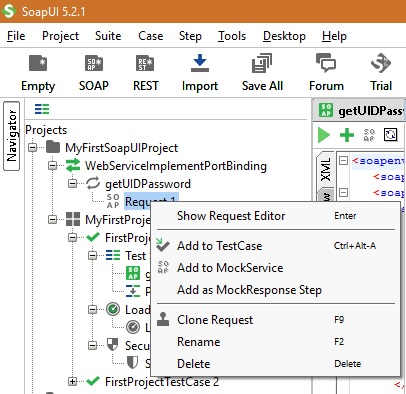 SoapUI Tips - Right Click - Software Testing Class