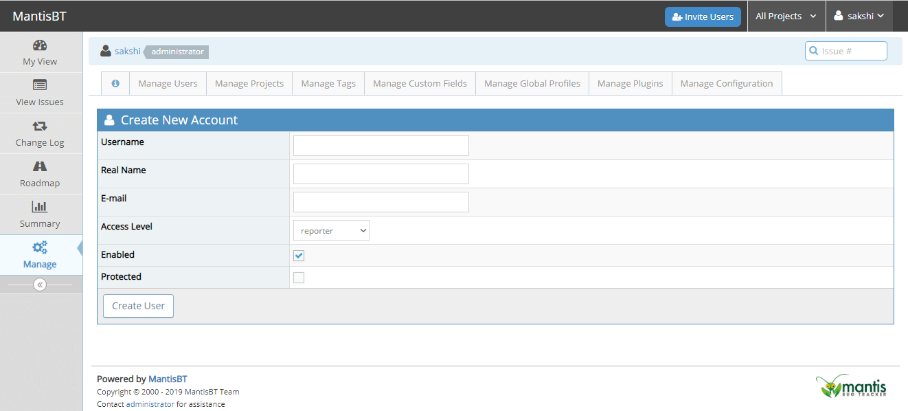 tutorial 2 Features Of Mantis Bug Tracker And User Interface Software Testing Class