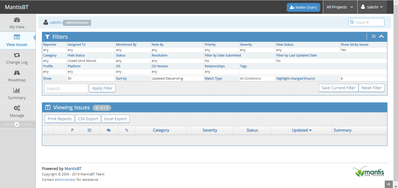 tutorial 2 Features Of Mantis Bug Tracker And User Interface Software Testing Class