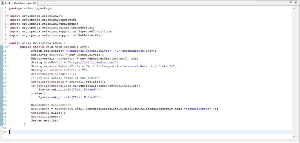 Explicit Wait Demo In Selenium - Software Testing Class Explicit Wait Demo In Selenium - Software Testing Class